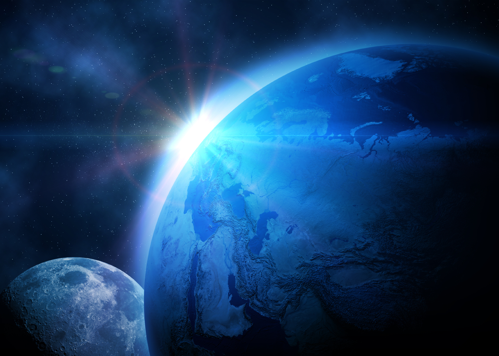 Planet earth in space | Cool Queue Studios